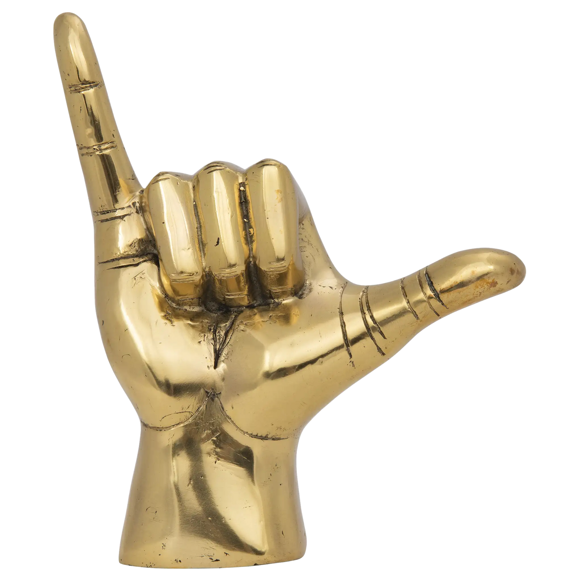 Shaka Brass Sculpture – ROOST Design Hale