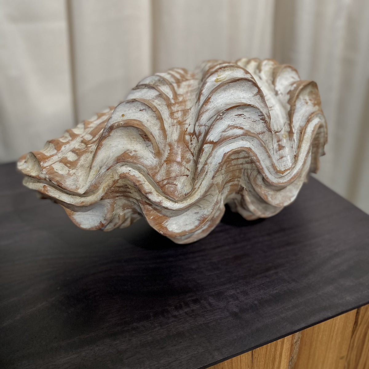 Decorative Wood Carved Clam Shell – ROOST Design Hale